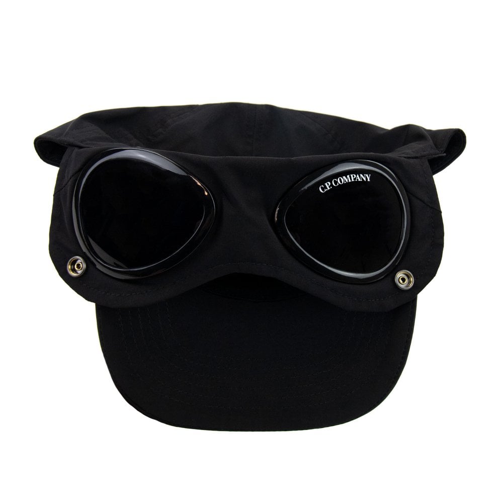Cp Company Junior Goggle Cap In Black – TET Clothing