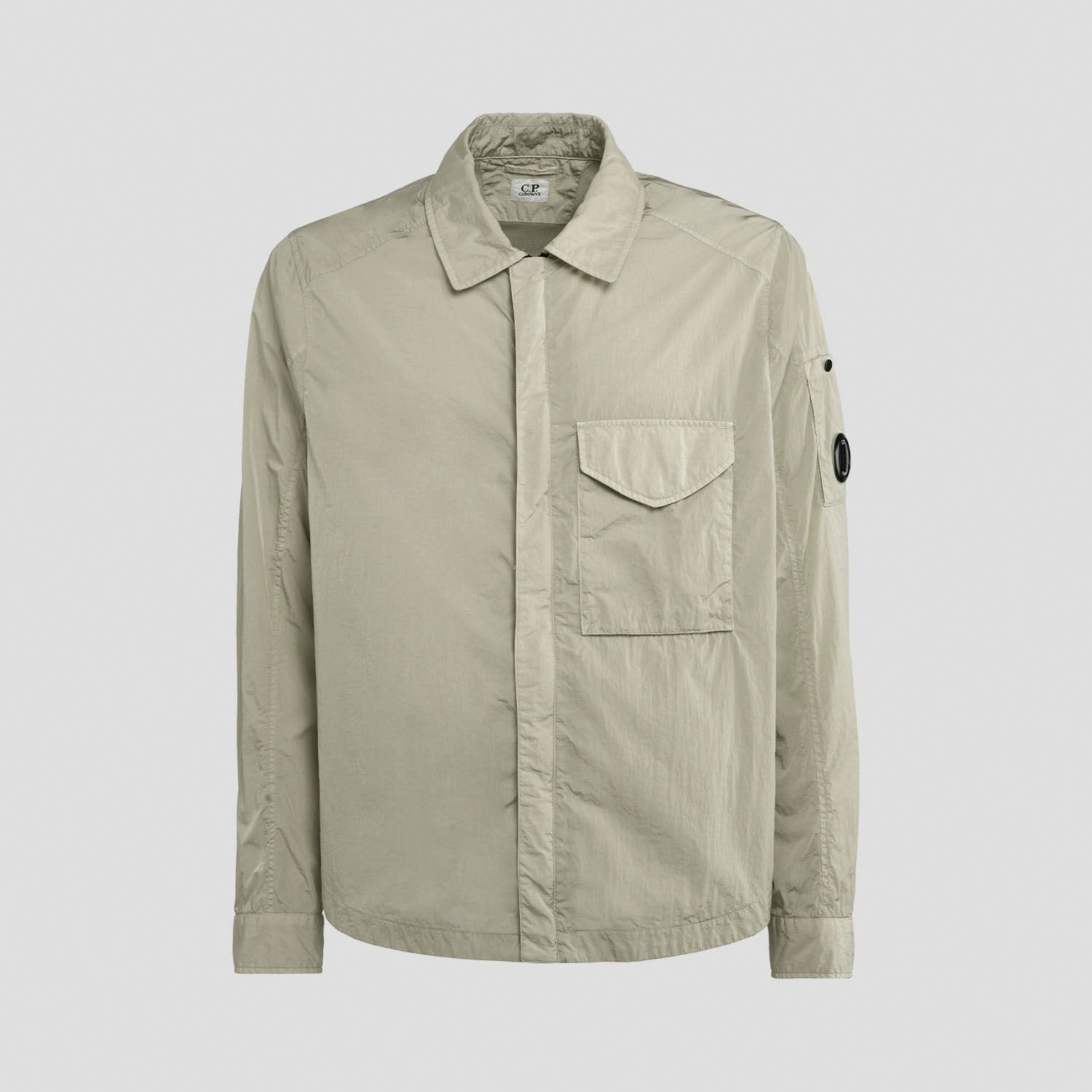 Cp Company Chrome-R Overshirt In 041A Silver Sage (Pre-Order Due Appro ...